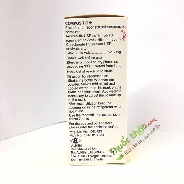 Thuốc Alclav Forte Dry Syrup 312.5mg/5ml