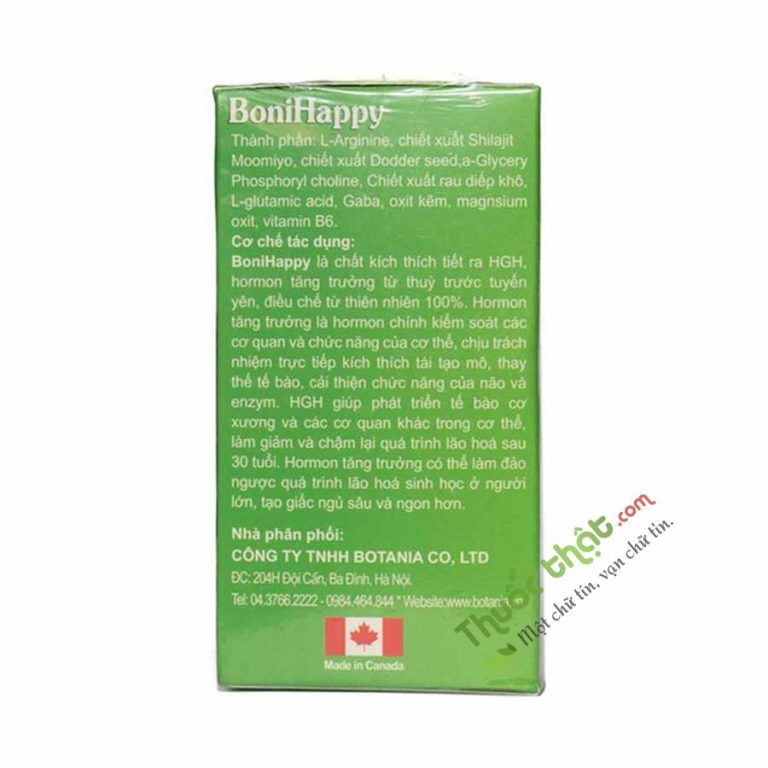 BoniHappy - Hỗ Trợ Điều Trị Mất Ngủ 60 Viên