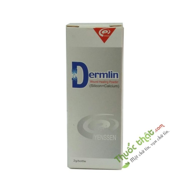 Dermlin (dạng Bột) - Làm Liền Nhanh Vết Thương - Hộp 1 Lọ 2g