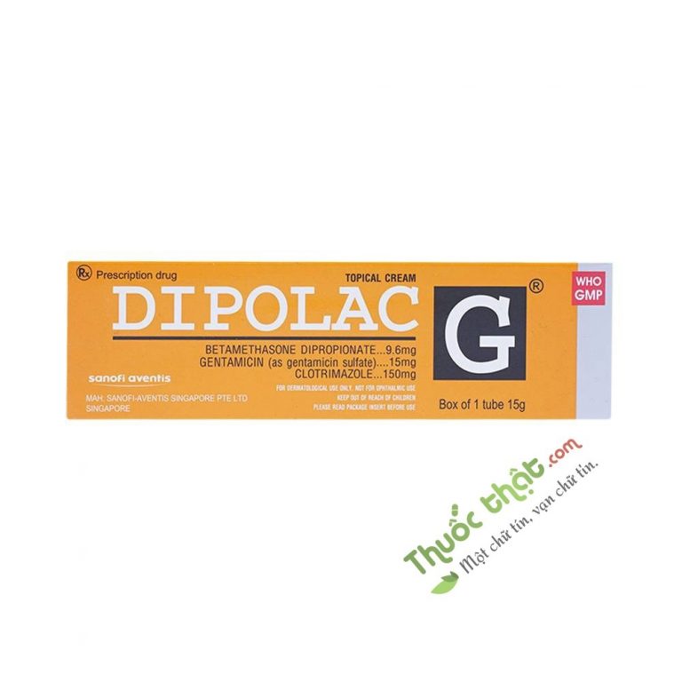 Dipolac G Cream 15g - Thuốc điều Trị Nhiễm Khuẩn Da