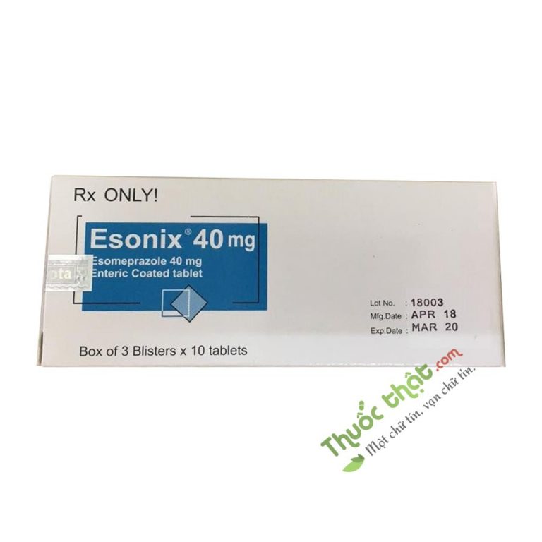Thuốc Esonix 40Mg - Trị Loét Tá Tràng Loét Dạ Dày