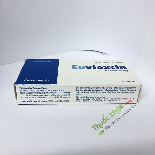 Euvioxcin 500mg - Điều Trị Nhiễm Khuẩn đường Hô Hấp
