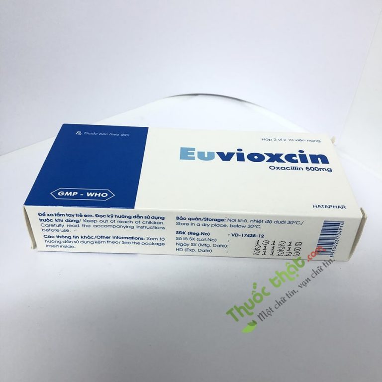 Euvioxcin 500mg - Điều Trị Nhiễm Khuẩn đường Hô Hấp