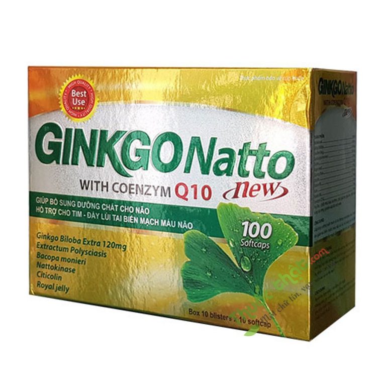 Ginkgo Natto New With Coenzym Q10 - Bổ Não, Tăng Cường Tuần Hoàn Máu Não