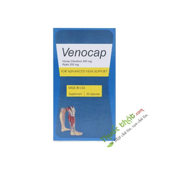 Venocap Global Pharm 30 Viên - Viên Uống Ngăn Ngừa Suy Tĩnh Mạch