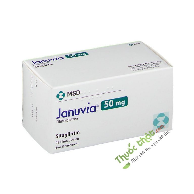 Thuốc Januvia 50mg - Hộp 28 Viên - Trị Đái Tháo Đường