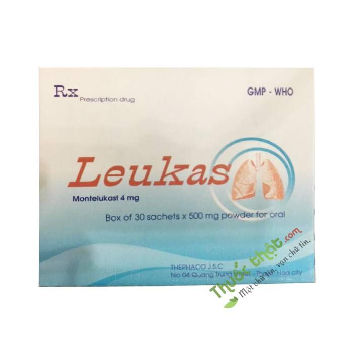Thuốc Leukas 4 Mg Bột Uống - Điều Trị Hen Suyễn, Viêm Mũi Dị ứng