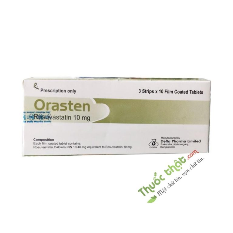 Orasten 10mg - Thuốc điều Trị Cholesterol Trong Máu Cao