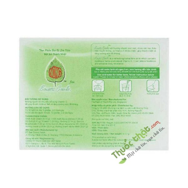 Sensacool - Giúp Thanh Nhiệt - Hộp 6 Gói X 7g.