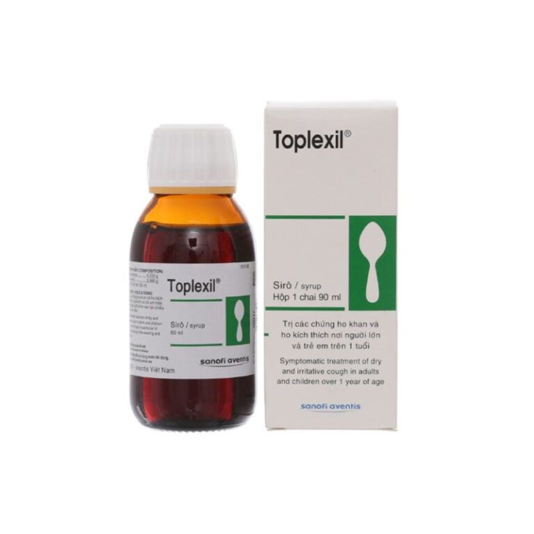 Thuốc Toplexil Syrup 90ml - Điều Trị Ho, Sát Trùng đường Hô Hấp
