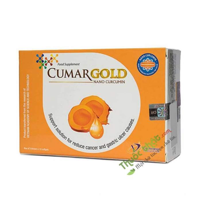 Curcumin Cumar Gold Hộp 30 Viên - Tinh Nghệ Nano