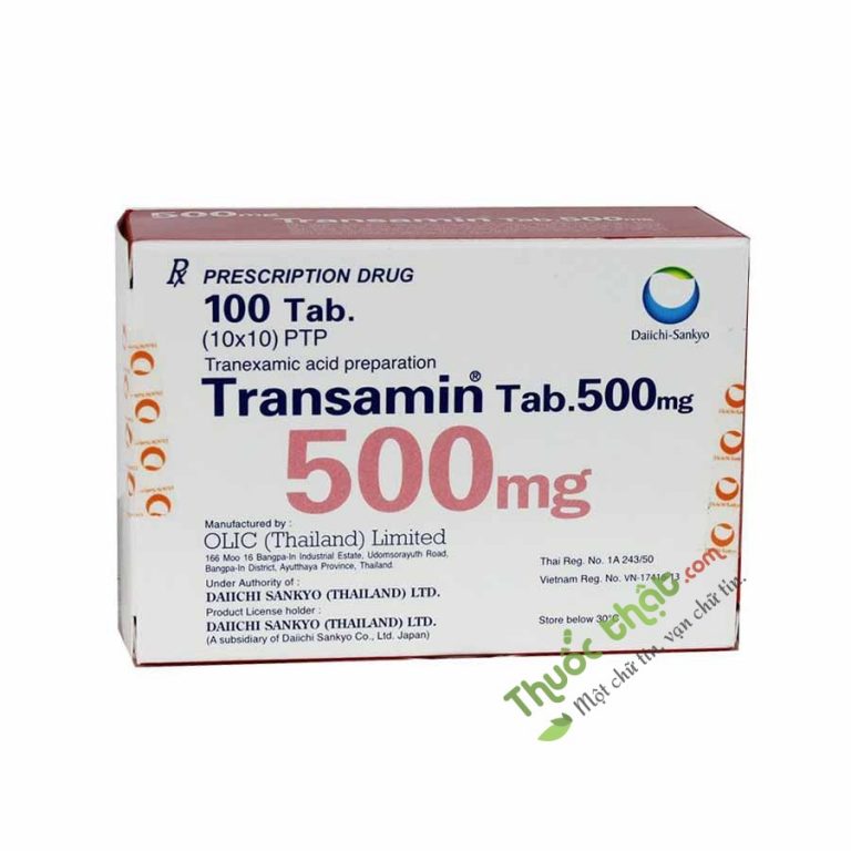 Transamin 500Mg - Thuốc Cầm Máu