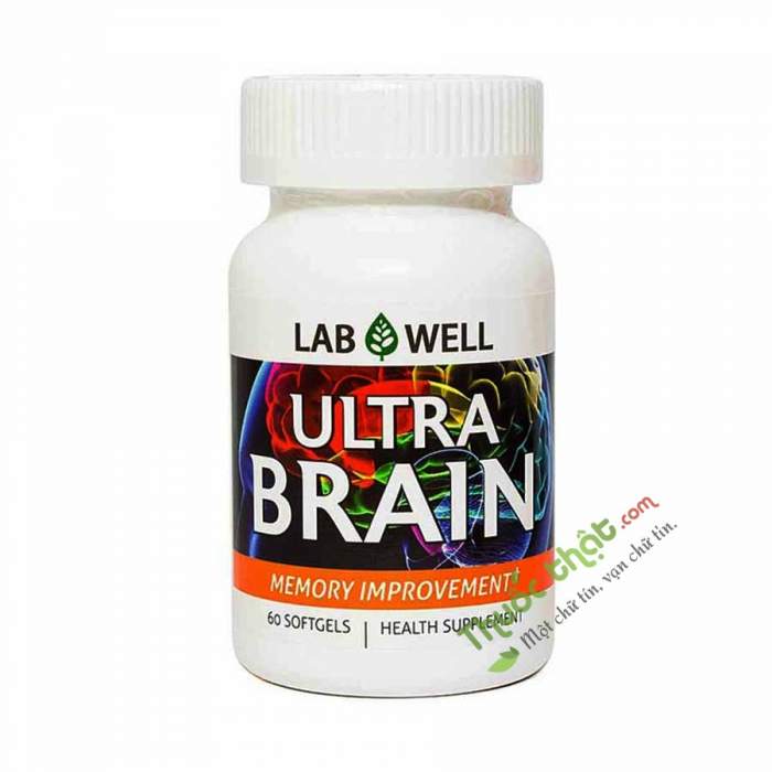 Ultra Brain Lab Well - Viên Uống Cải Thiện Trí Nhớ - 60 Viên