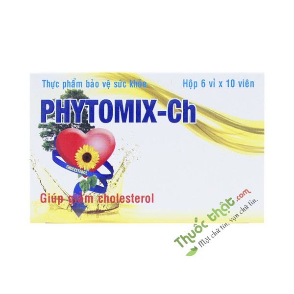 Phytomix-Ch 60 Viên - Viên Uống Giúp Giảm Cholesterol