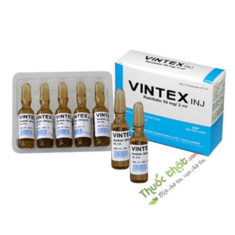 Thuốc Tiêm Vintex 50 Mg/2 Ml - Điều Trị Viêm Loét Dạ Dày Tá Tràng