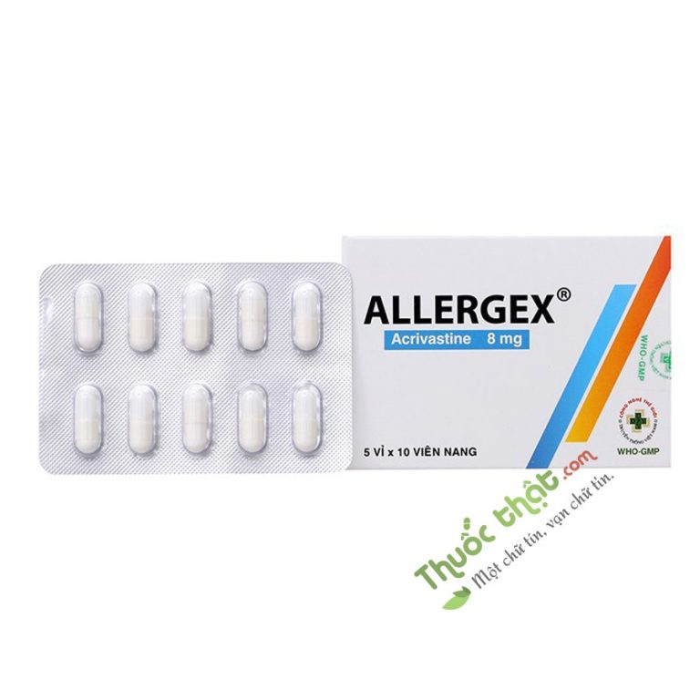 Thuốc Allergex 8mg - Điều Trị Viêm Mũi Dị ứng