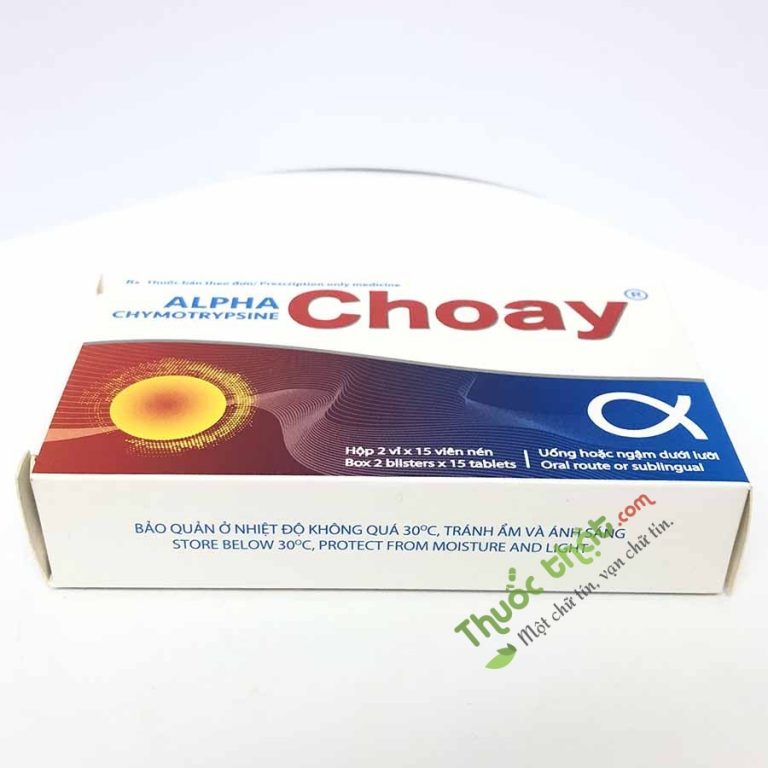 Thuốc Alpha Choay - Chống Viêm Dạng Men - Hộp 20 Viên