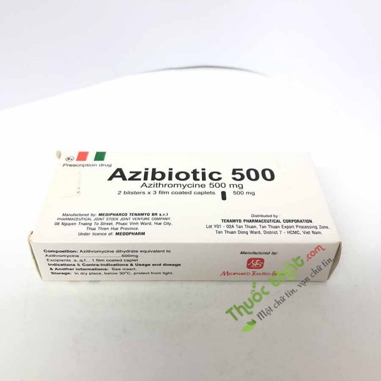 Thuốc Azibiotic 500mg - Điều Trị Nhiễm Khuẩn