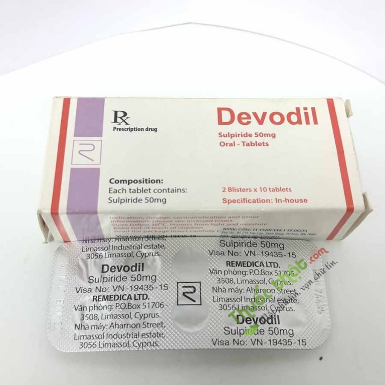 Devodil 50 Mg - Điều Trị Bệnh Tâm Thần Phân Liệt