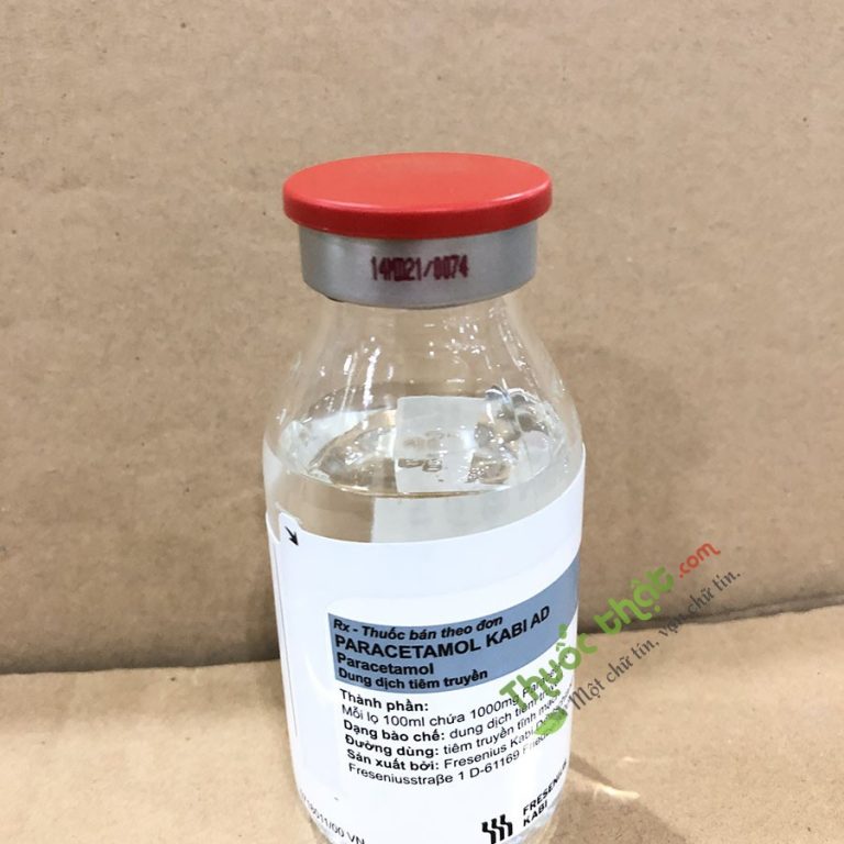 Paracetamol Kabi AD 100ml - Dung Dịch Tiêm Truyền