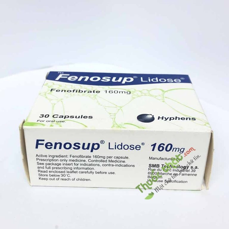 Fenosup Lidose 160mg Hộp 30 Viên - Tăng Cholesterol Máu