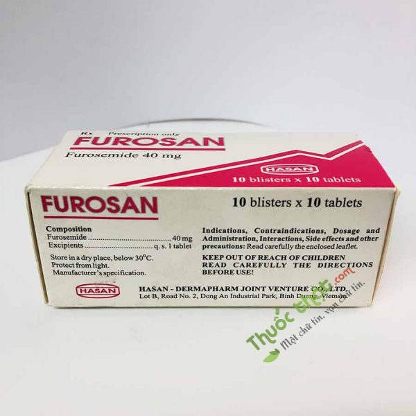 THUỐC FUROSAN Hộp 10 Vỉ - Điều Trị Bệnh Tim Mạch