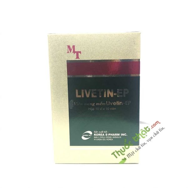 Thuốc Livetin EP Hộp 10 Vỉ - Hỗ Trợ Và điều Trị Các Bệnh Về Gan