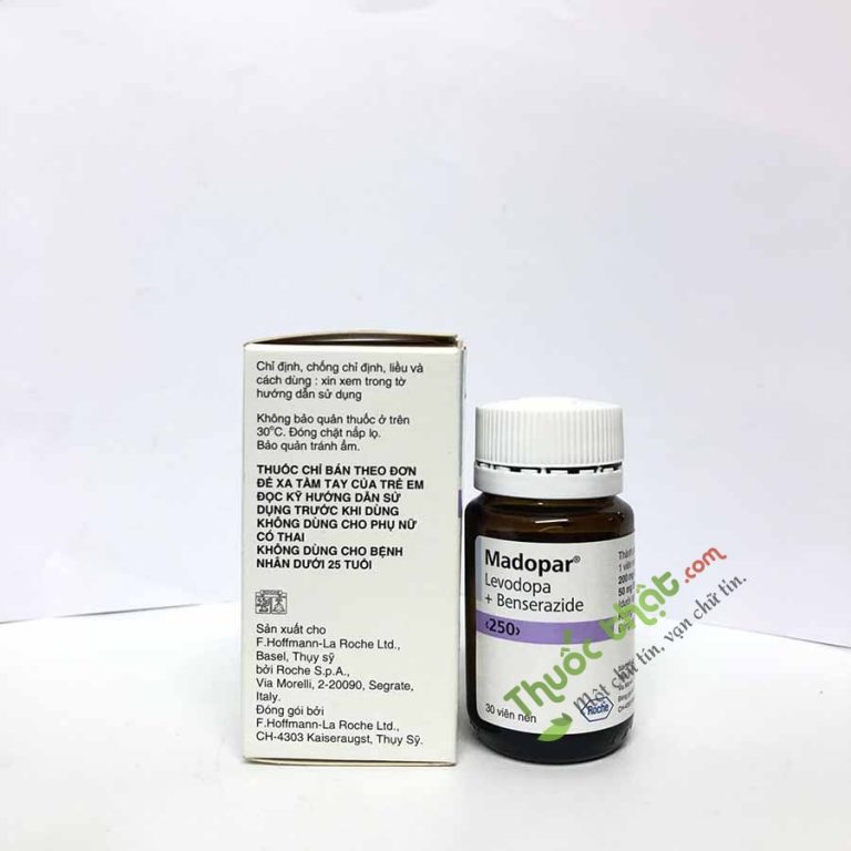 Thuốc Madopar 250 Lọ 30 Viên - Điều Trị Bệnh Parkinson