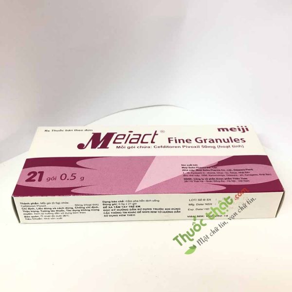 Meiact - Hộp 21 Gói - Điều Trị Nhiễm Khuẩn ở Trẻ Em