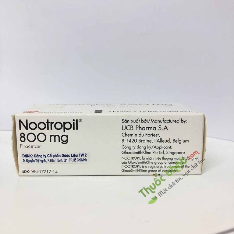 Nootropil 800 Mg - Điều Trị Các Tổn Thương Não