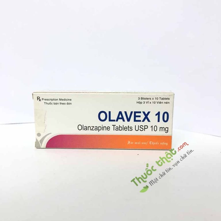 Olavex 10 - Hộp 30 Viên - Điều Trị Bệnh Tâm Thần Phân Liệt
