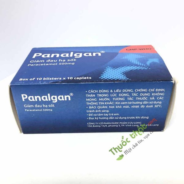 Thuốc PANALGAN-trị Cảm Cúm,giảm đau Hạ Sốt - Hộp 10 Vỉ, 12 Vỉ, 50 Vỉ X ...