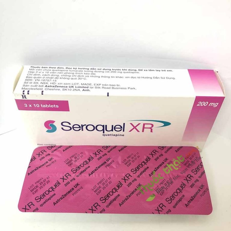 Thuốc Seroquel XR 200 Mg - Điều Trị Tâm Thần Phân Liệt