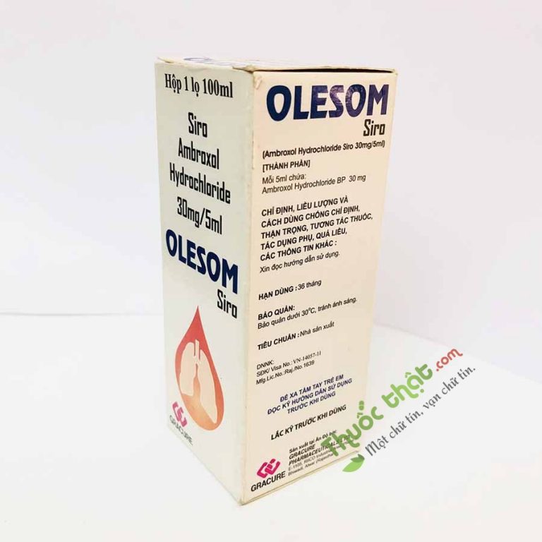 Thuốc Olesom 30mg/5ml - Điều Trị Viêm Khí Phế Quản