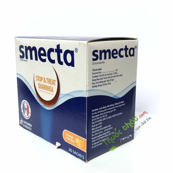 THUỐC SMECTA - Điều Trị Tiêu Chảy, Bảo Vệ Niêm Mạc Tiêu Hóa - Hộp 30 Gói