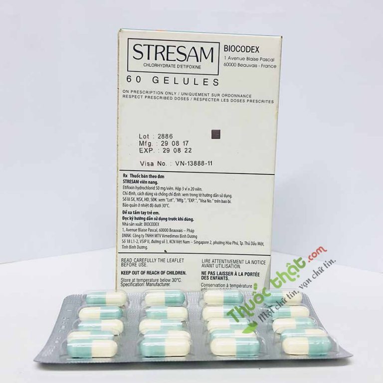 Thuốc Stresam 50 Mg - Điều Trị Khó Tập Trung, Rối Loan Trí Nhớ