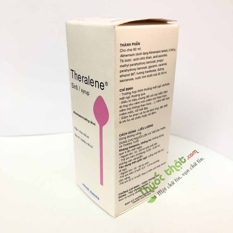 Thuốc Theralene Syrup 90 Ml - Điều Trị Dị ứng, Mất Ngủ Tạm Thời