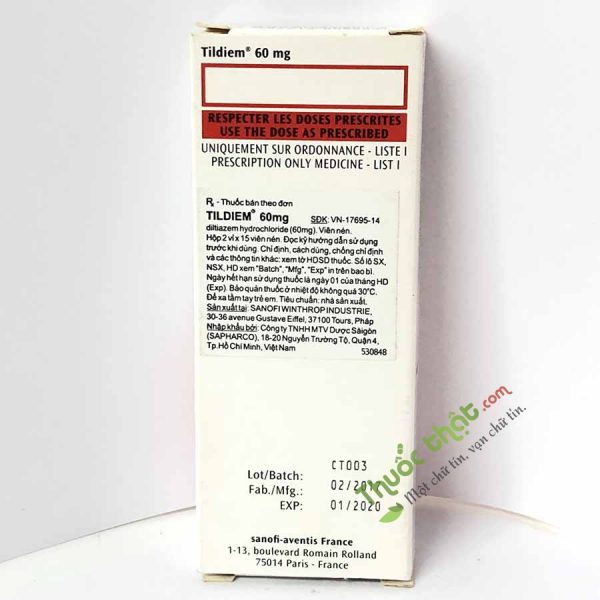 THUỐC TILDIEM 60MG