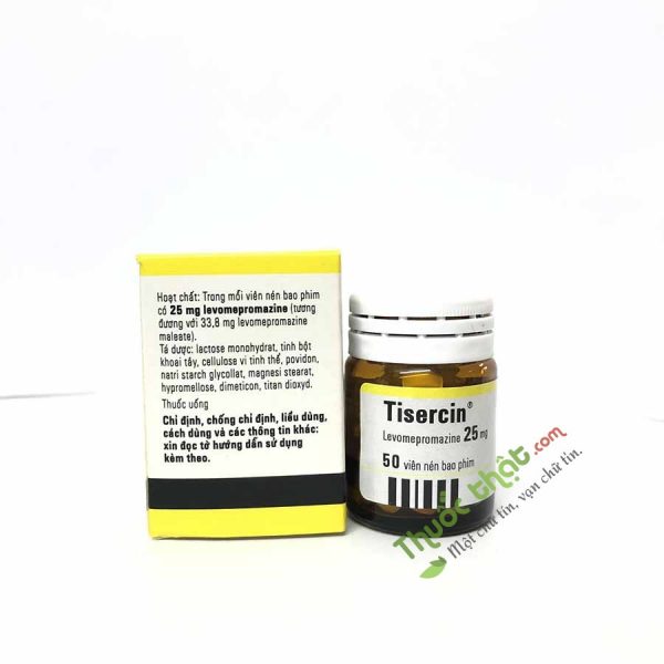 Thuốc Tisercin 25 Mg - Điêu Trị Tâm Thần Phân Liệt, Trầm Cảm