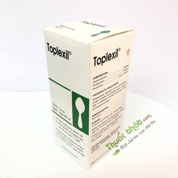 Thuốc Toplexil Syrup 90ml - Điều Trị Ho, Sát Trùng đường Hô Hấp