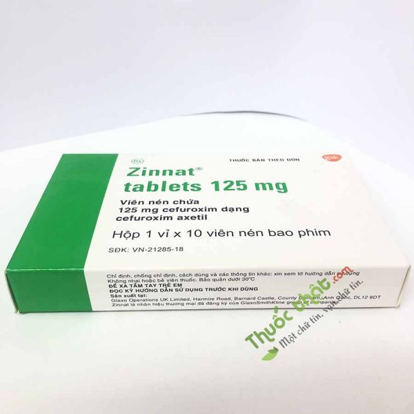 Zinnat Tablets 125mg - Thuốc điều Trị Nhiễm Khuẩn