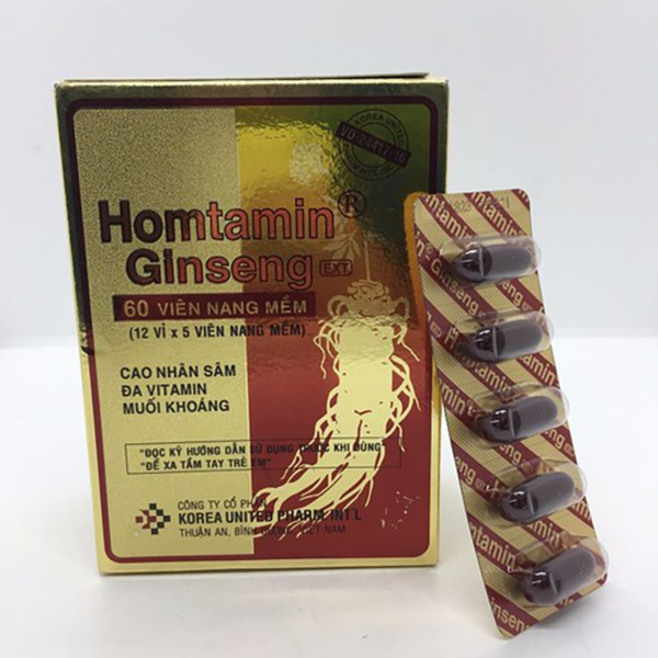 Homtamin Ginseng Extra - Thuốc Bổ Dành Cho Người Suy Nhược Cơ Thể - Hộp ...