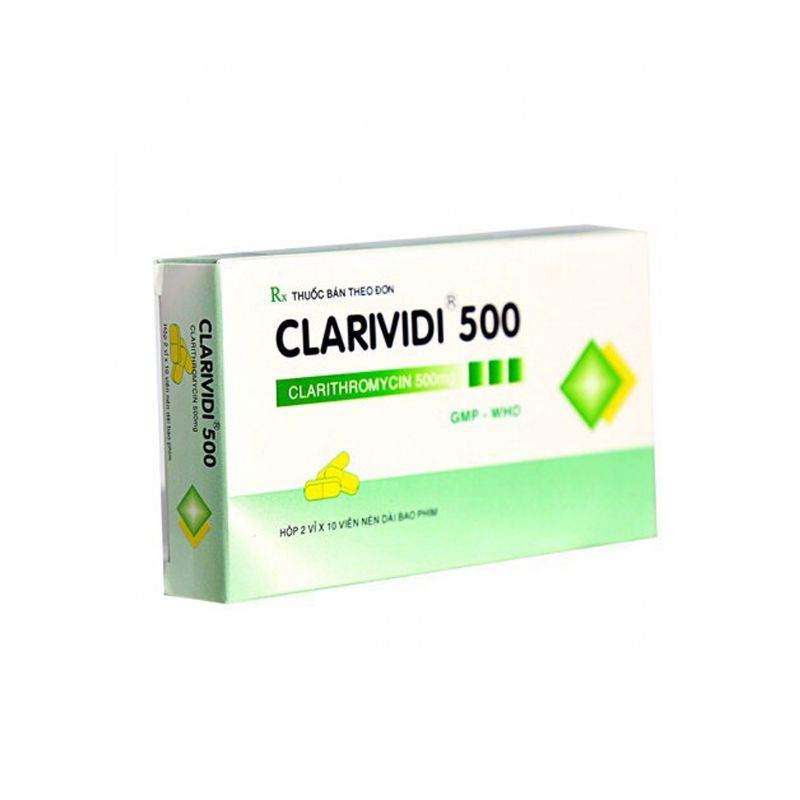 Clarividi 500mg - Hộp 20 Viên - Điều Trị Nhiễm Khuẩn
