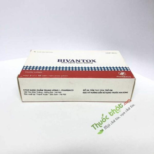 Bivantox 600mg - Thuốc Trị Rối Loạn Thần Kinh- Hộp 30 Viên