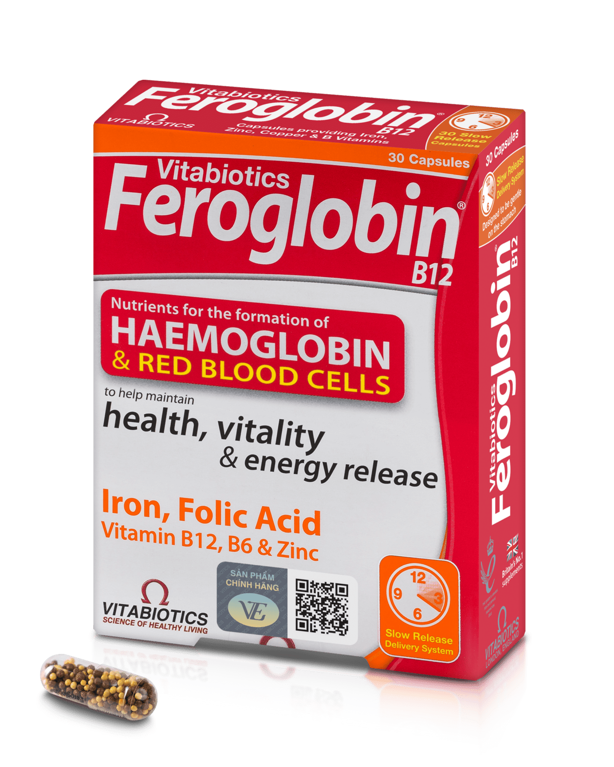 Feroglobin Haemoglobin - Viên Uống Bổ Máu - Hộp 30 Viên