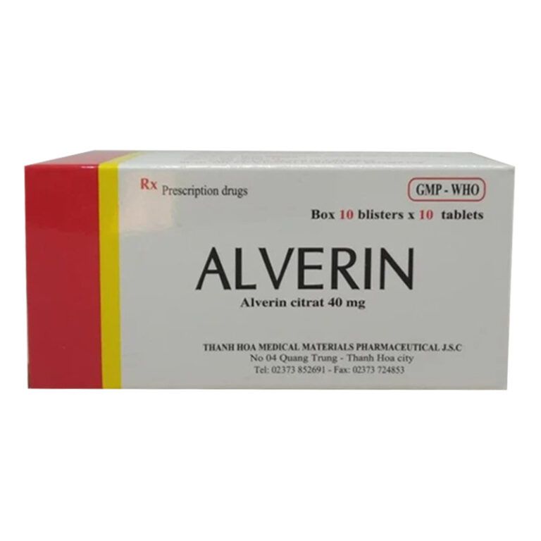 Alverin Hộp 100 Viên - Giảm đau Do Co Thắt Cơ Trơn đường Ruột