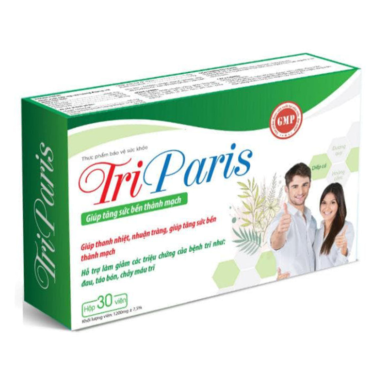 Tri Paris Hộp 30 Viên - Giảm Các Triệu Chứng Của Bệnh Trĩ