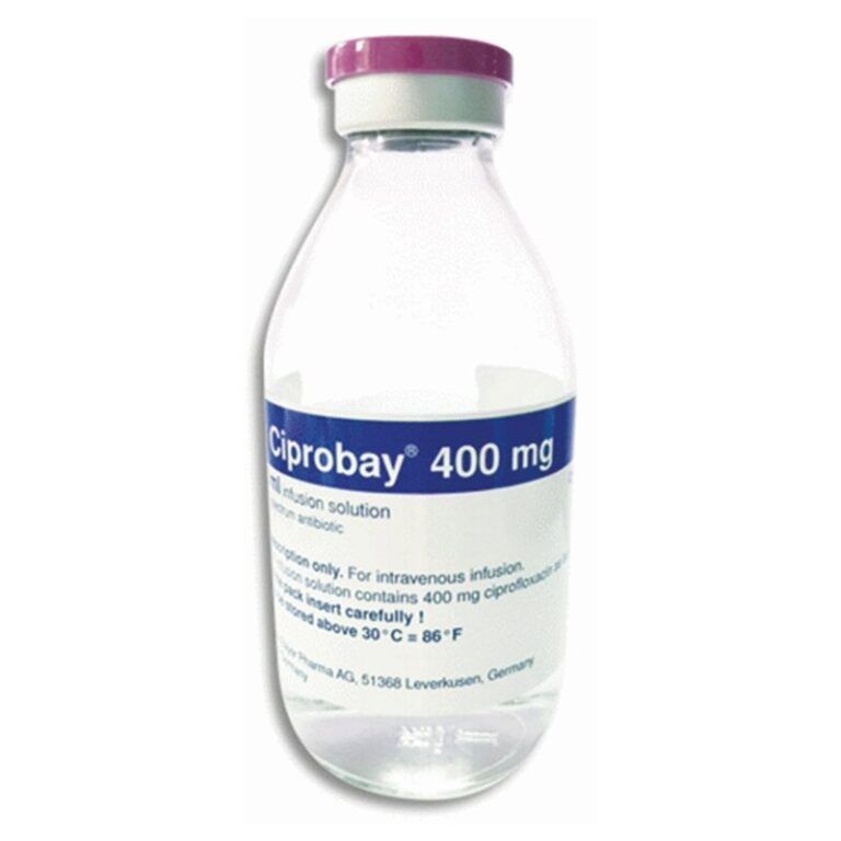 Ciprobay 400mg Chai 200ml - Điều Trị Nhiễm Trùng Đường Hô Hấp
