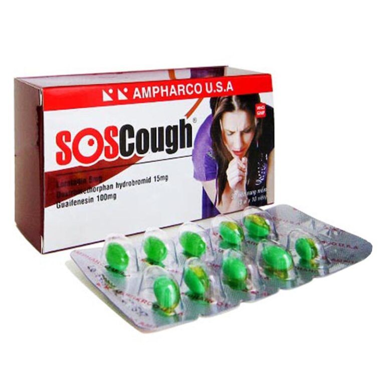 SoS Cough Hộp 30 Viên - Điều Trị Viêm Họng