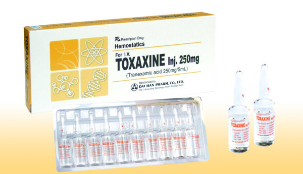 Toxaxine 250mg Hộp 10 Ống - Điều Trị Và Ngăn Ngừa Chảy Máu